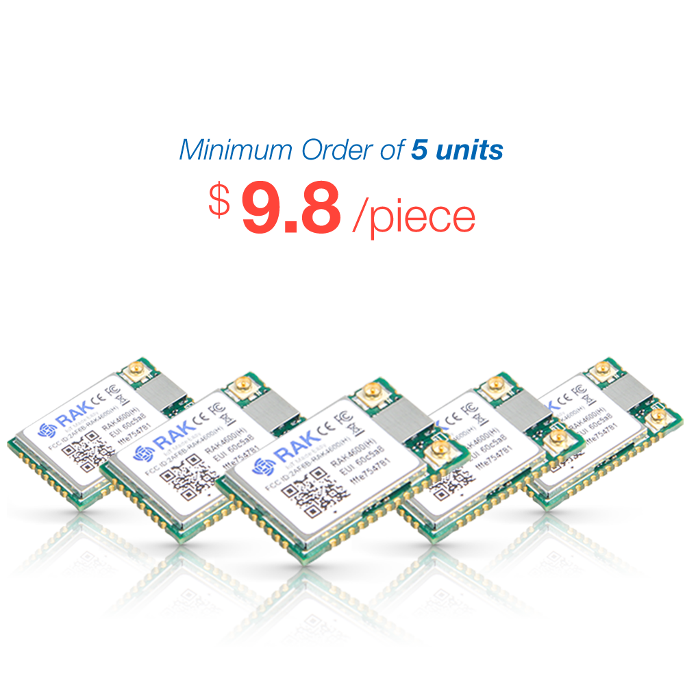 RAK4600 nRF52832 SX1276 LoRa Bluetooth Module for LoRaWAN – RAKWireles ...